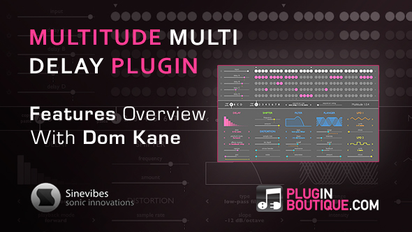 Multitude multi delay plugin from Sinevibes - Tour & review by Dom