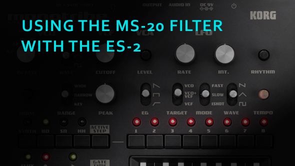 Korg Monotribe With Logic Pro - Using The MS20 Filter With Logic ES2