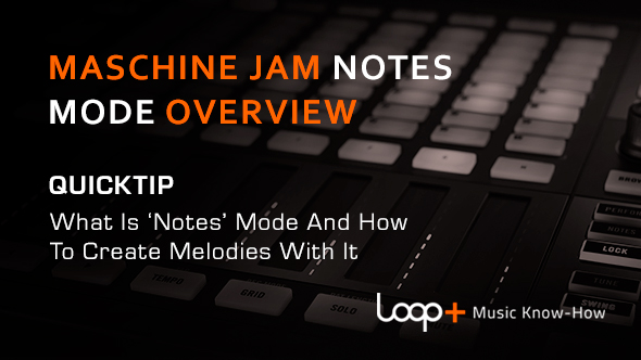 Native Instruments Maschine Jam - Notes Mode Explained - Loop+ Quick