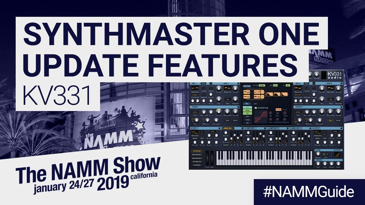 KV331 Synthmaster One Update Features | NAMM Show 2019