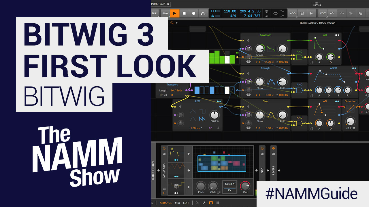 Bitwig 3.0 Modular Grid First Look | NAMM Show 2019
