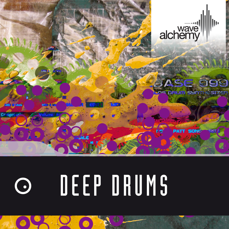 Deep Drums, Drum Hits Sample CD, Electronic Drum Kits, Wave Alchemy