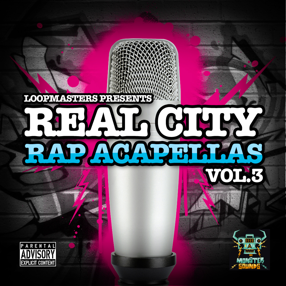 Real City Rap Acapellas Vol. 3, Hip Hop Vocals Sample CD, Urban Vox