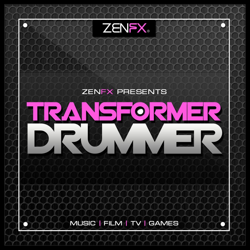 ZENFX Presents Transformer Drummer, Dubstep Drums Sample CD, Drum