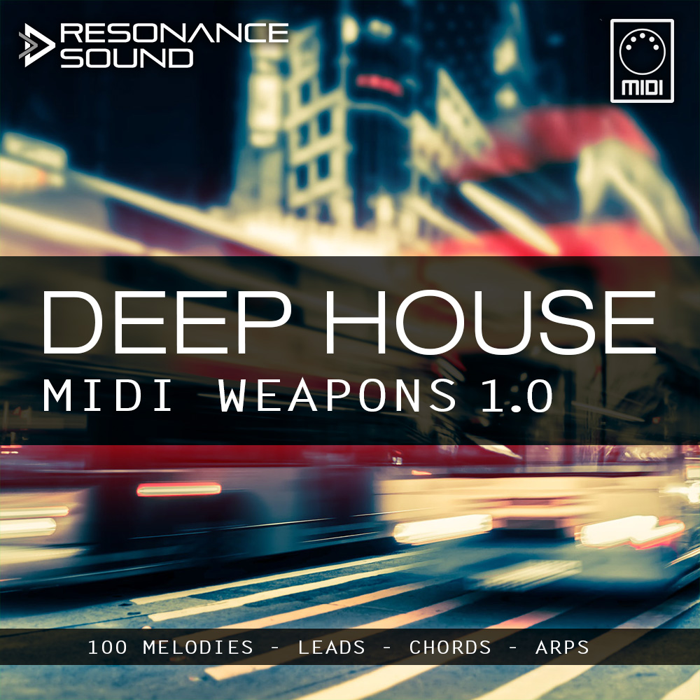 Resonance Sound, 100 MIDI Files for Deep House, Deep House Bass Loops,
