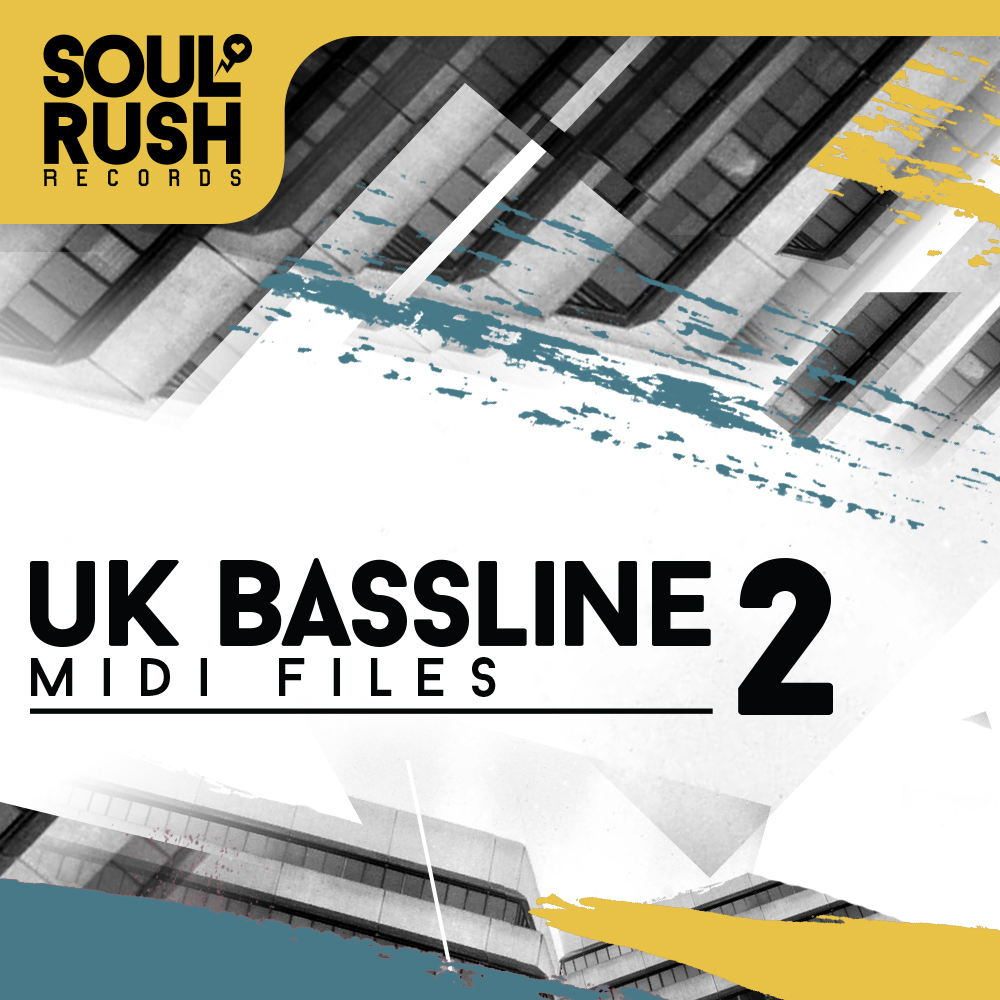UK Bassline MIDI Files Volume 2, Soul Rush Records, Royalty-Free WAV