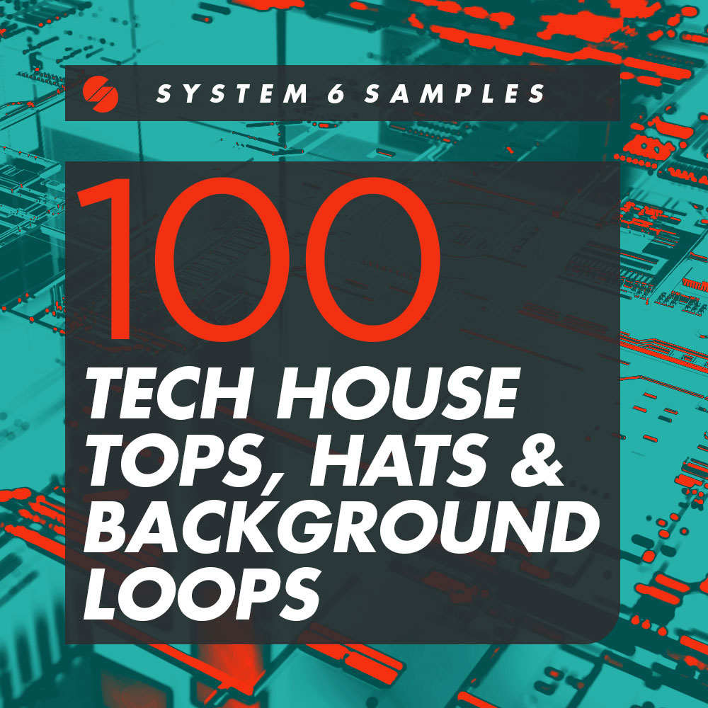 Tech House Top Loops, Tech Background Fills, Hat Loops, 125BPM Top