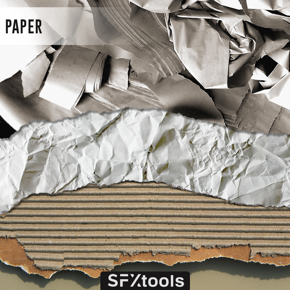 Paper SFX, SFXTools Sounds, Tearing Paper Noise, Paper Rustles,