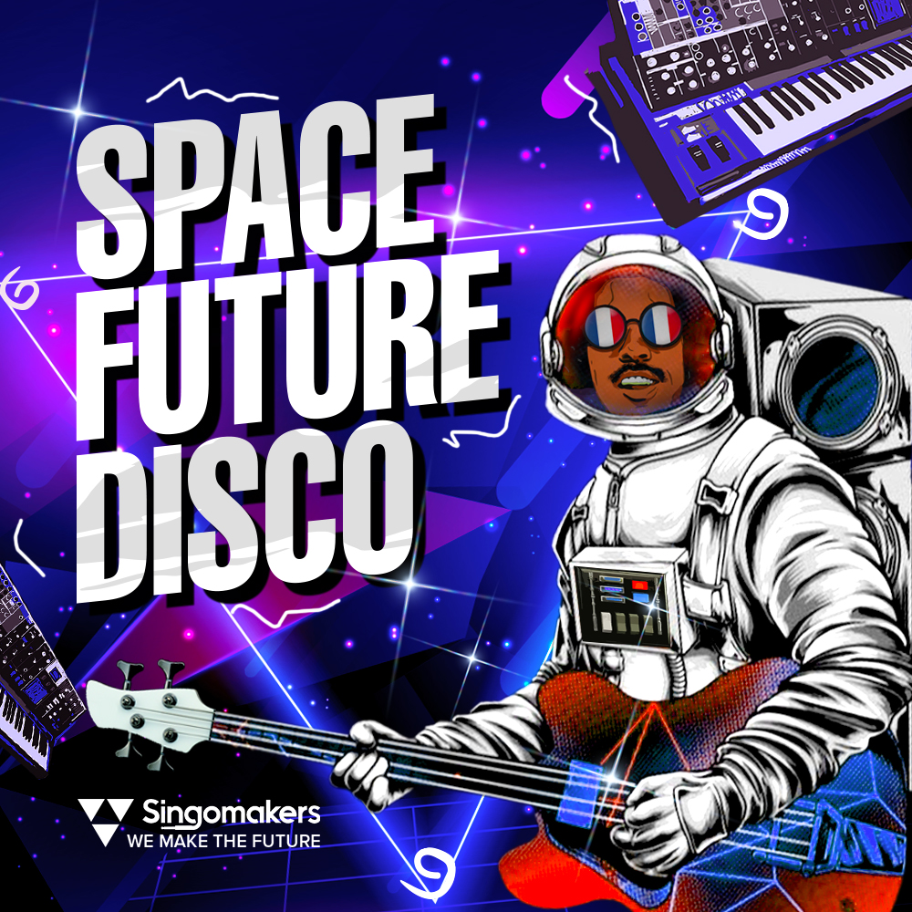 Space Future Disco, Disco Sounds, Live Disco Guitar Loops, Funky Bass