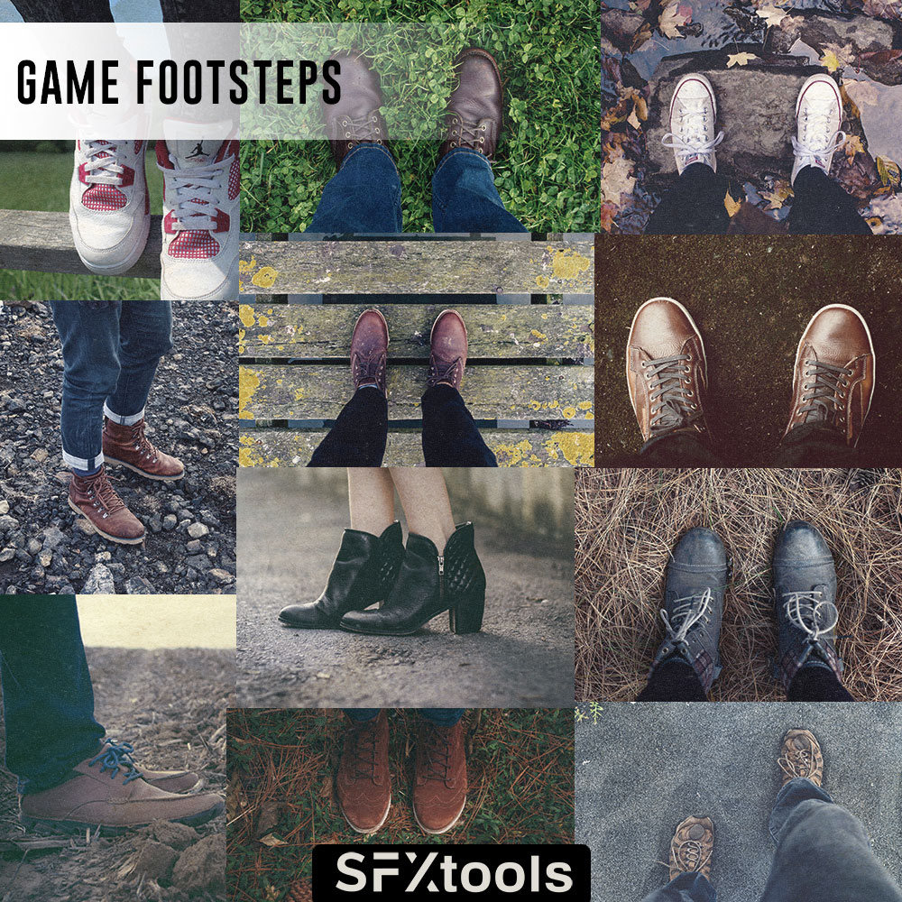 Game Footsteps, Game Audio SFX, Animation FX, Mobile Gaming Sounds,