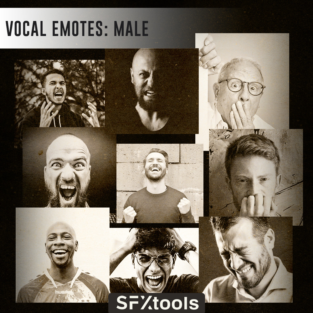 Vocal Emotes: Male, Vocal Emotions, Vocal Actions, Game Sound SFX,