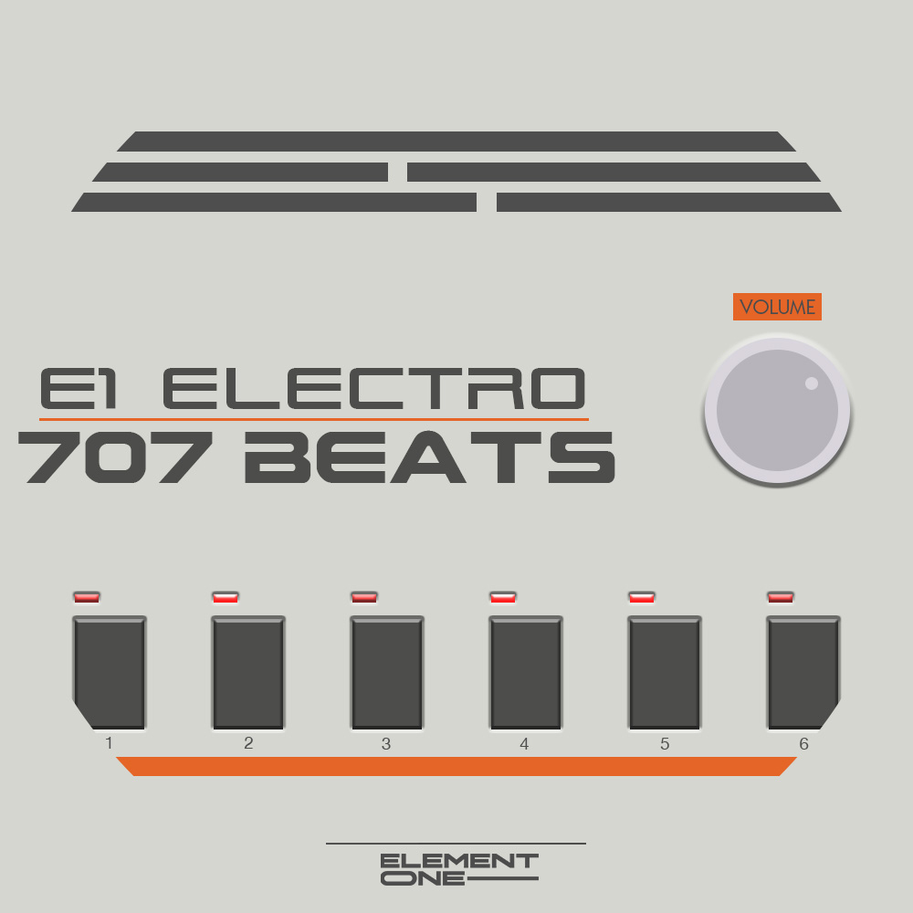 E1 Electro: 707 Beats, Element One, Royalty-Free Samples, Vintage Drum