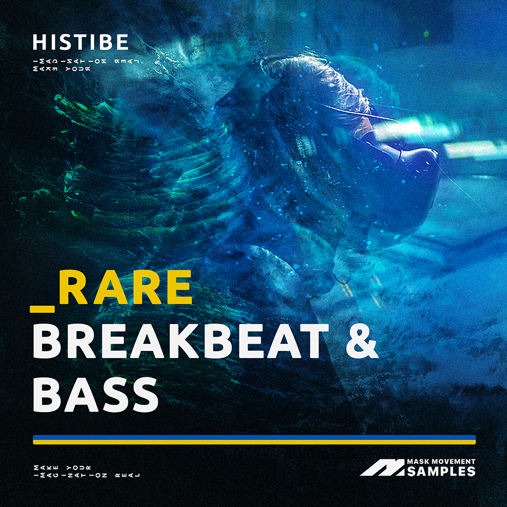 Rare Breakbeat & Bass by Histibe, Mask Movement Samples, Royalty-Free