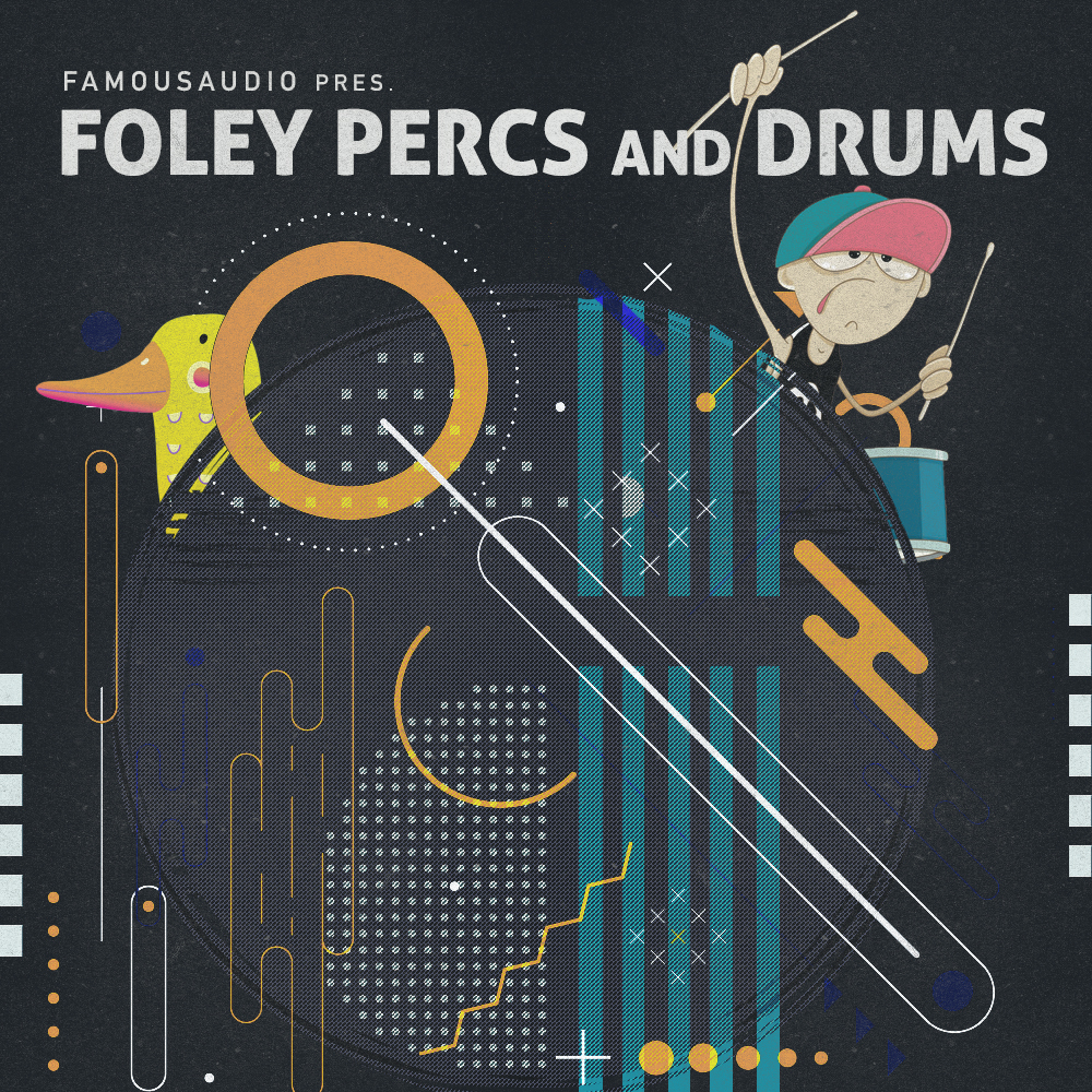 Foley Percs & Drums, Famous Audio, Royalty-Free Samples, Organic