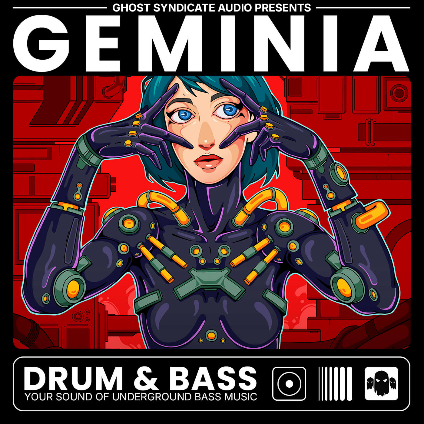 GEMINIA: Drum & Bass, Ghost Syndicate, Royalty-Free Samples, Drum