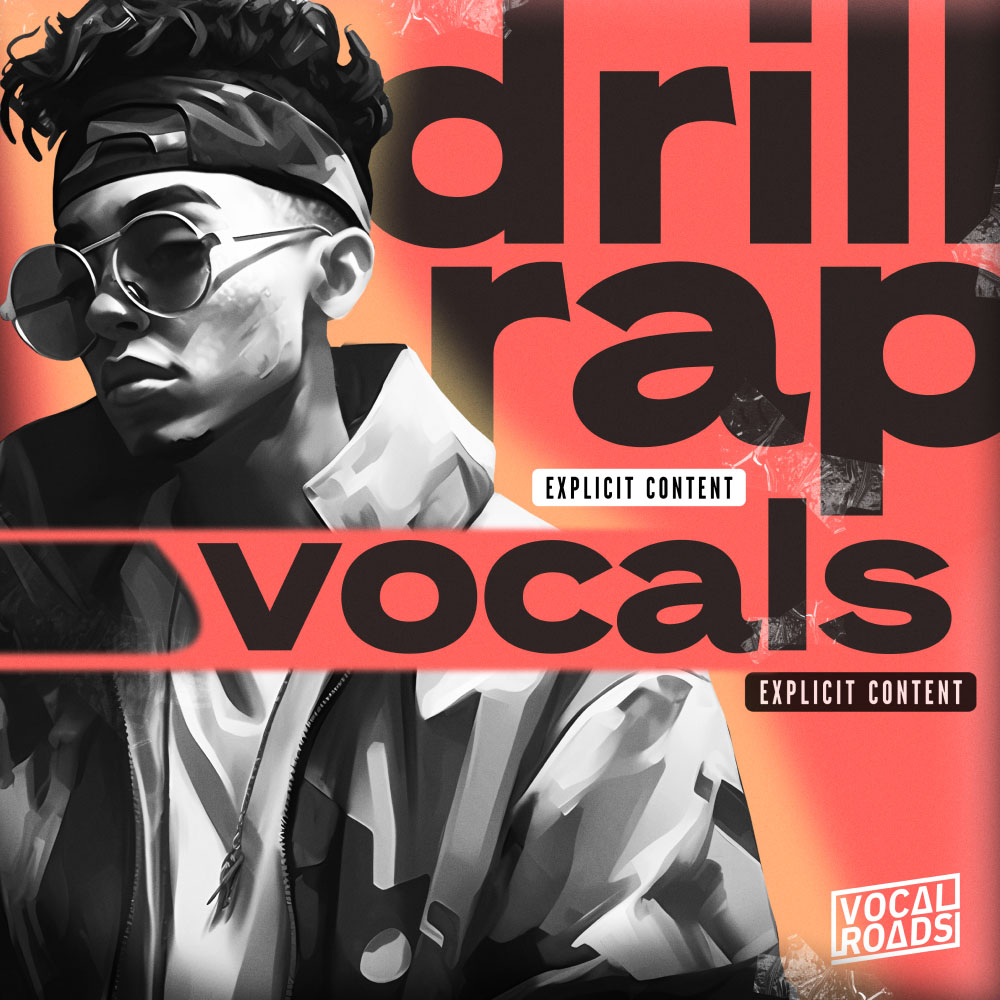 Drill Rap Vocals, French Male Vocal Hooks, Street Vox, Royalty-free