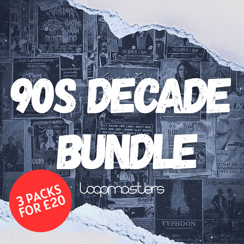 90s Decade Bundle, Loopmasters, Royalty-Free Samples, 90s Bundle Deal,