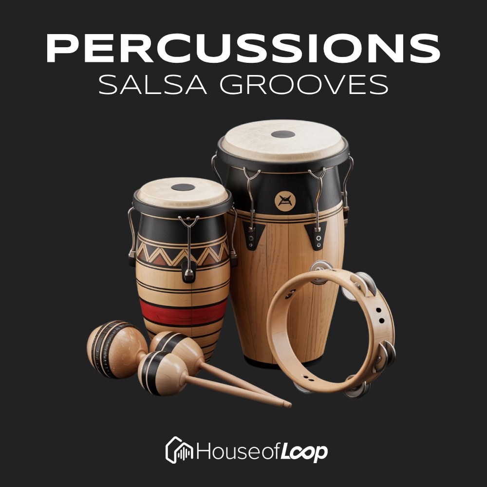 Percussions Salsa Grooves, Latin Percussion Loops, Bongo Loops, Clave