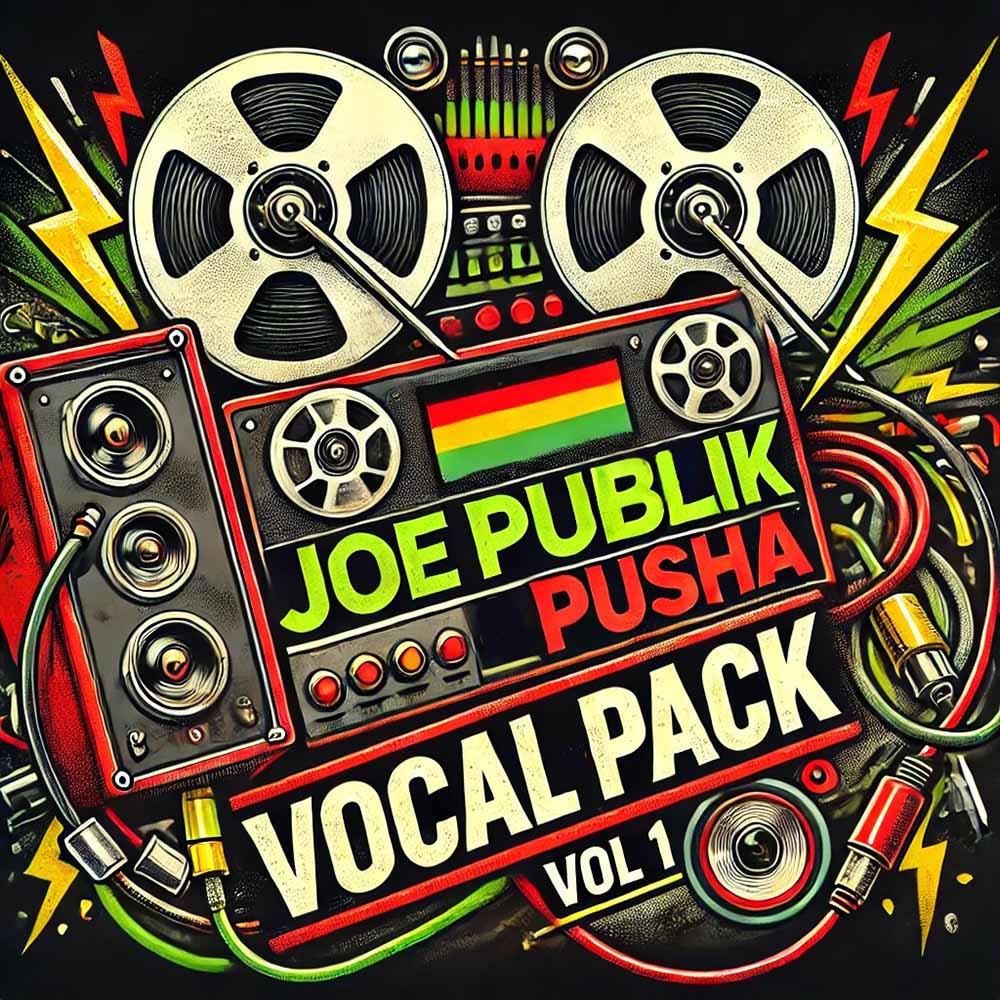 Joe Publik Vocal Pack Vol 1 - Pusha, Male Reggae Vocals, Royalty-free